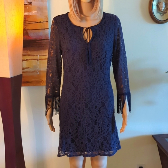 Boston Proper | Dresses | Boston Proper Cotton Lace Tunic Mini Dress ...
